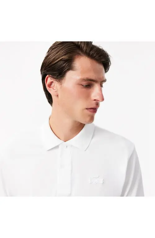 Lacoste Small Croc Polo - White