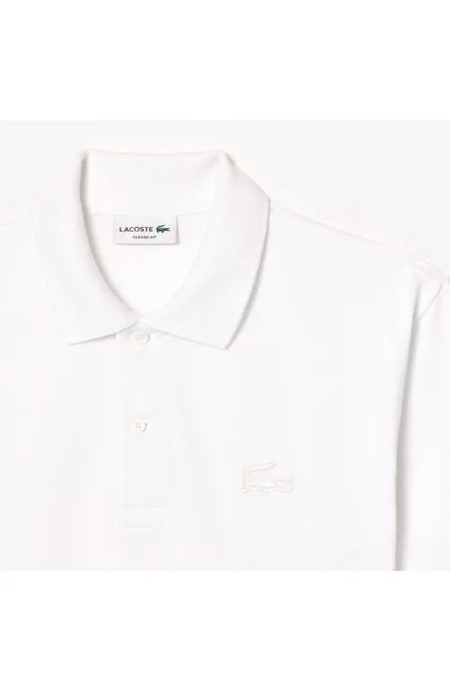 Lacoste Small Croc Polo - White
