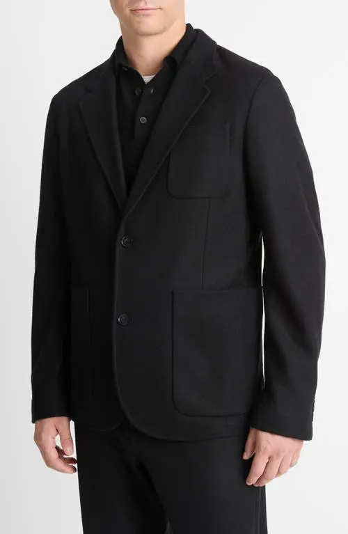 Vince Wool-blend Sport Coat - Black