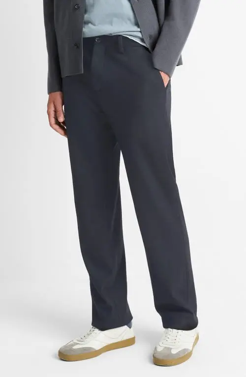 Vince Flat-front Wool-blend Trousers - Coastal Blue