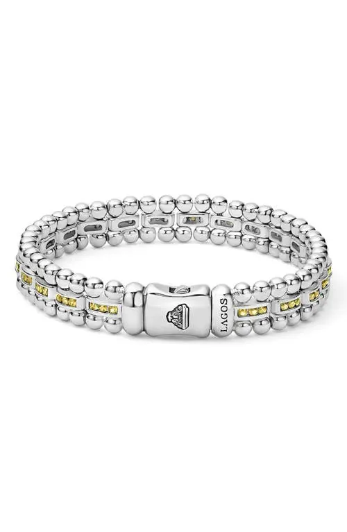 Lagos Caviar Spark Link Bracelet - Silver