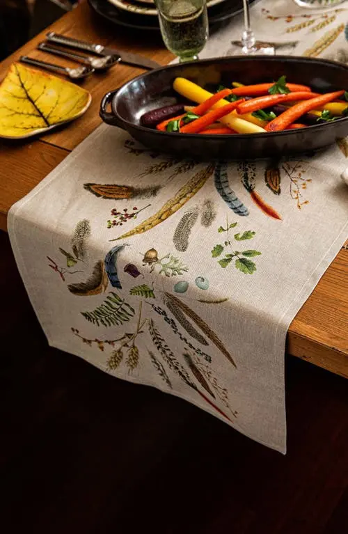 JULISKA Forest Walk Linen Table Runner