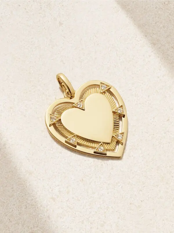 FOUNDRAE True Love Oval 18-karat Diamond Pendant - Gold