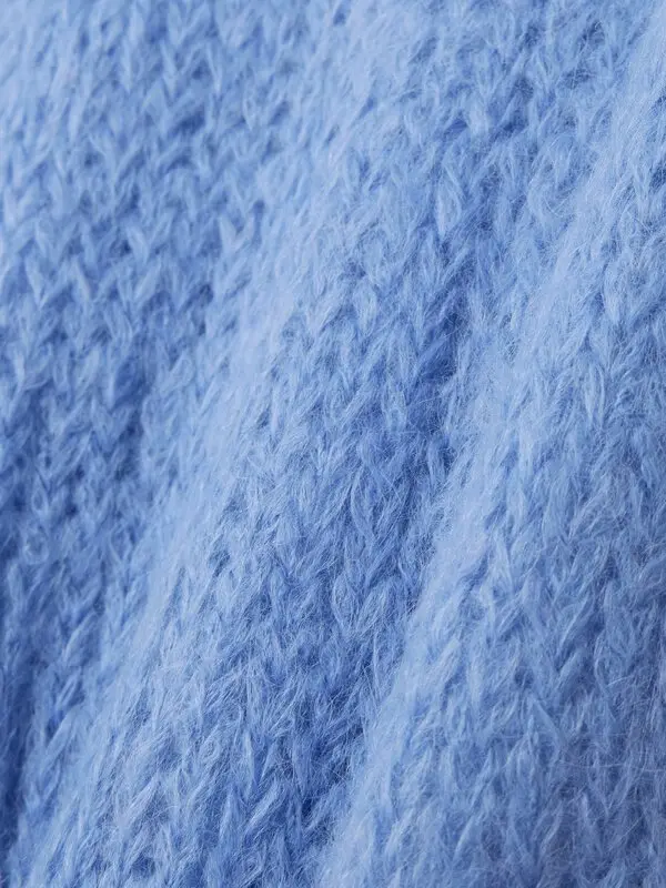 THE ELDER STATESMAN Thistle Brushed Alpaca-blend Sweater