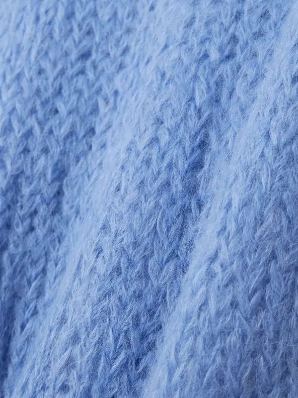 THE ELDER STATESMAN Thistle Brushed Alpaca-blend Sweater