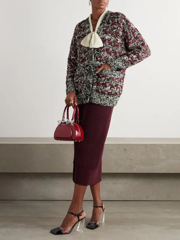 Erdem Oversized Wool-blend Cardigan