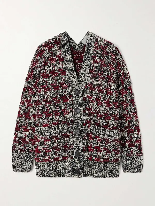 Erdem Oversized Wool-blend Cardigan - Multi