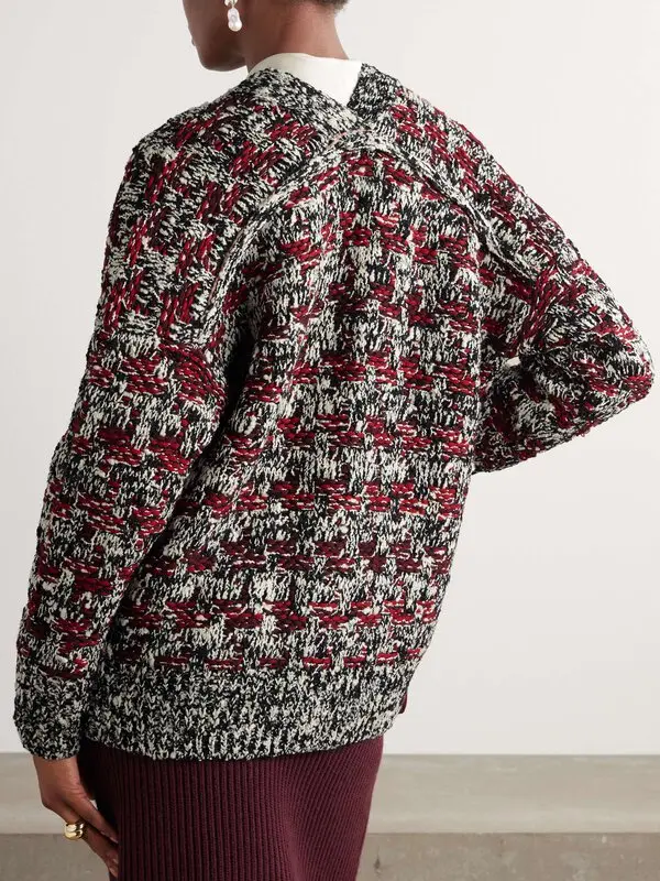 Erdem Oversized Wool-blend Cardigan - Multi