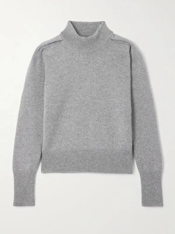 Sasuphi Ribbed Cashmere Mock Neck Sweater