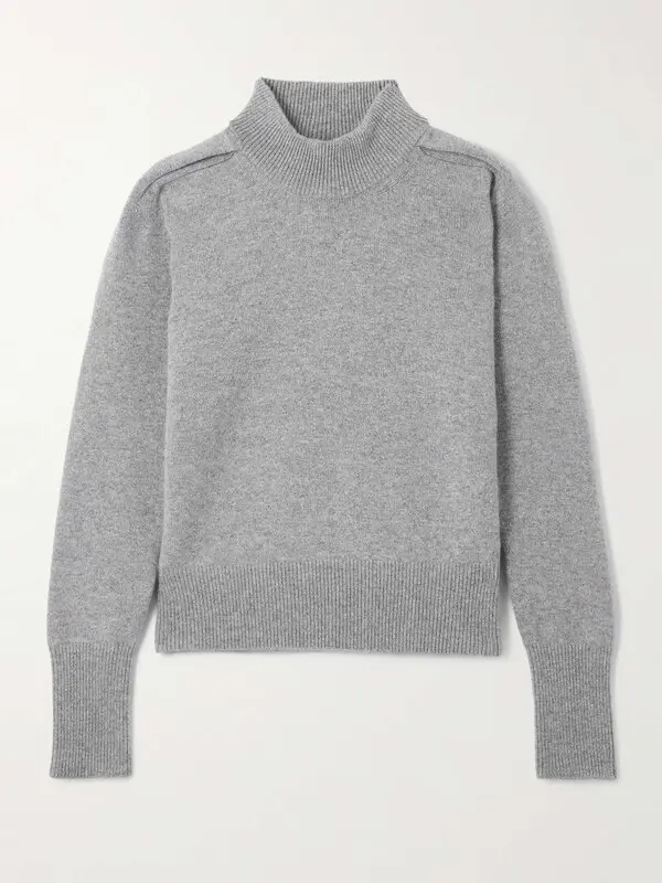 Sasuphi Ribbed Cashmere Mock Neck Sweater
