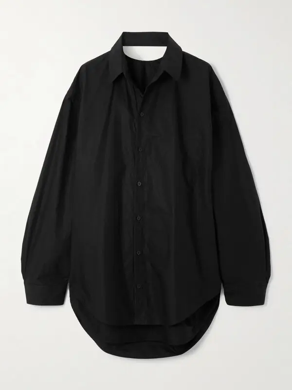Balenciaga Cotton-poplin Mini Shirt Dress