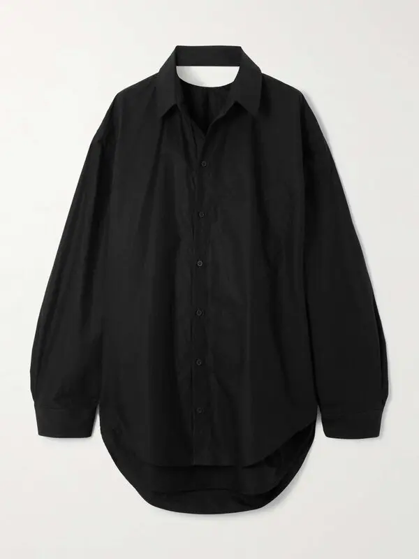 Balenciaga Cotton-poplin Mini Shirt Dress