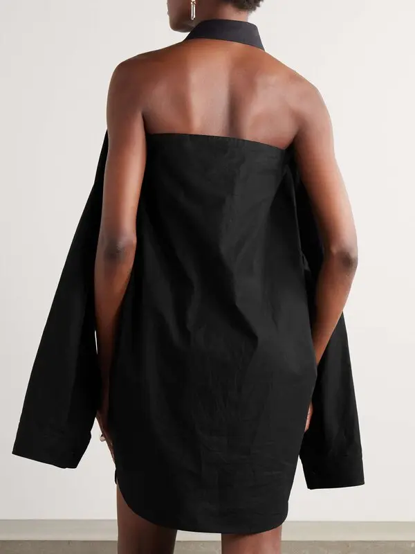 Balenciaga Cotton-poplin Mini Shirt Dress