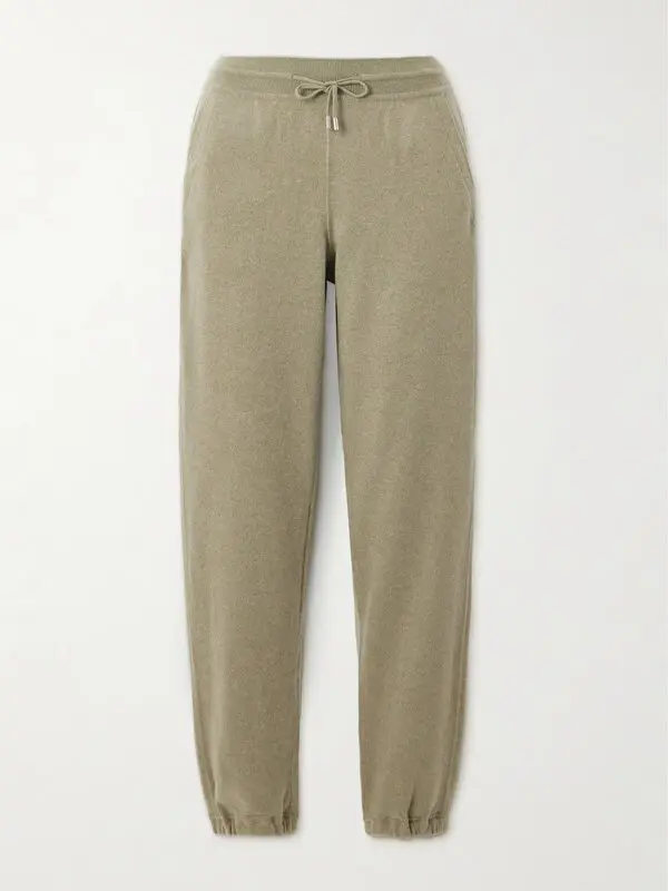 Loro Piana Cashmere Track Pants - Green