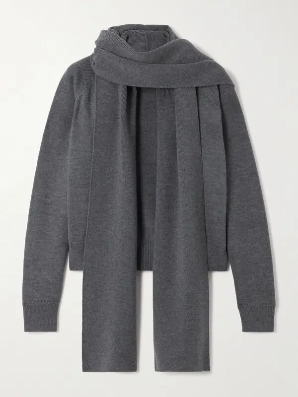 Alaïa Layered Wool Cardigan