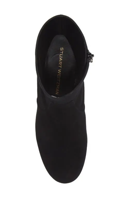 STUART WEITZMAN Dayna Platform Bootie - Black Suede