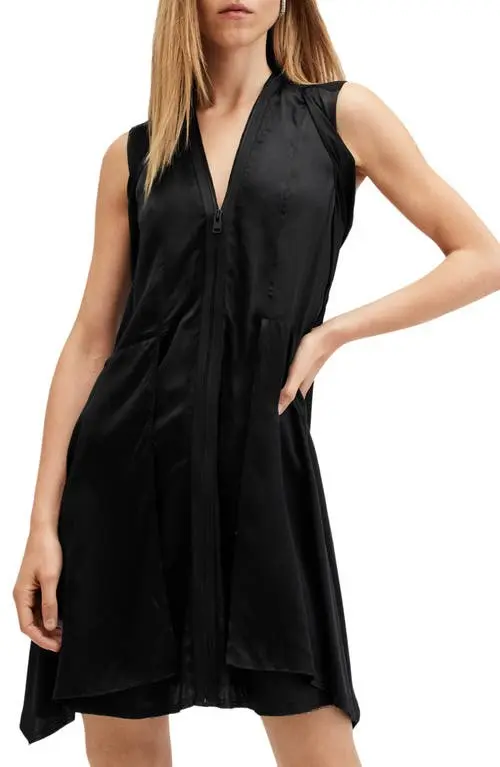 all saints jayda silk dress AllSaints Silk Jayda Dress, Black