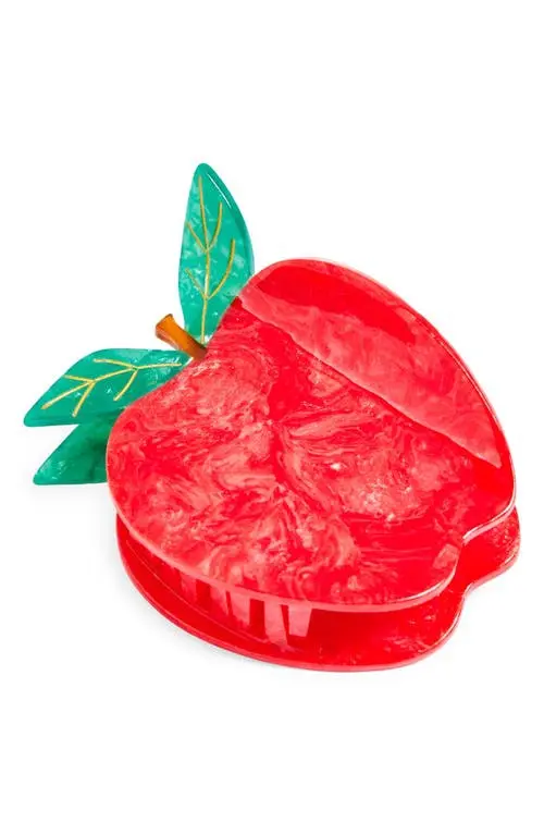 SOLAR ECLIPSE Apple Hair Clip - Red