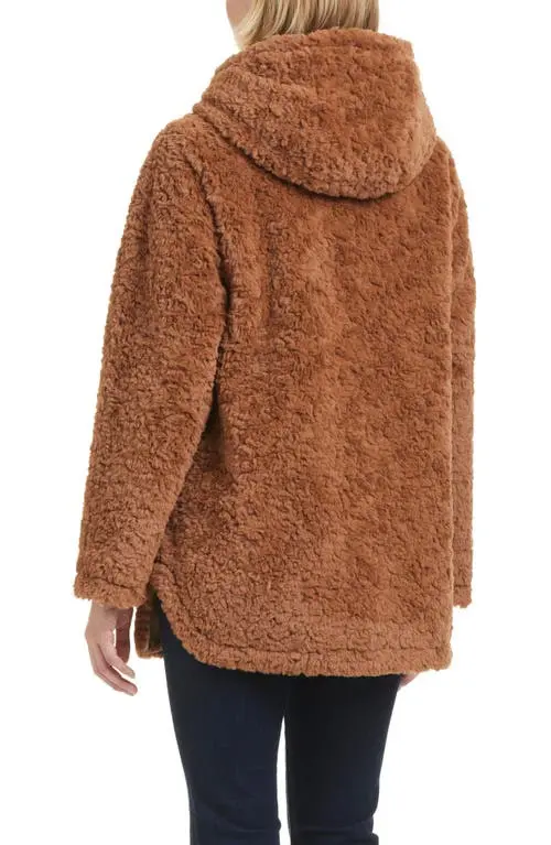 Sanctuary Textured Faux Fur Hooded Jacket