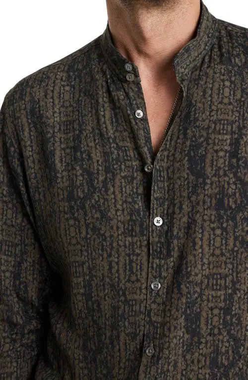 John Varvatos Double Band Collar Button-up Shirt