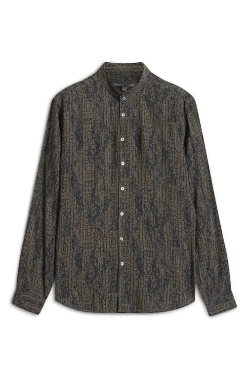 John Varvatos Double Band Collar Button-up Shirt