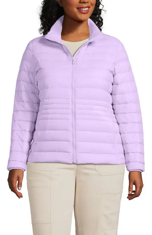 LANDS' END Wanderweight Packable Down Jacket - Blushed Lilac