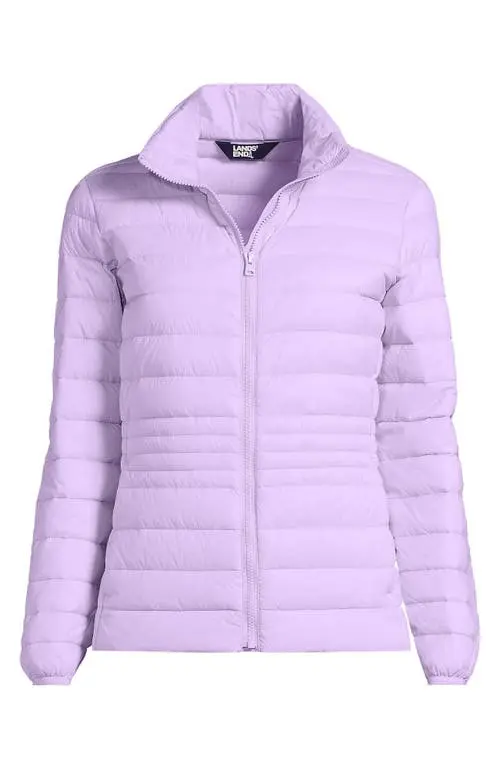 LANDS' END Packable Down Jacket - Blushed Lilac