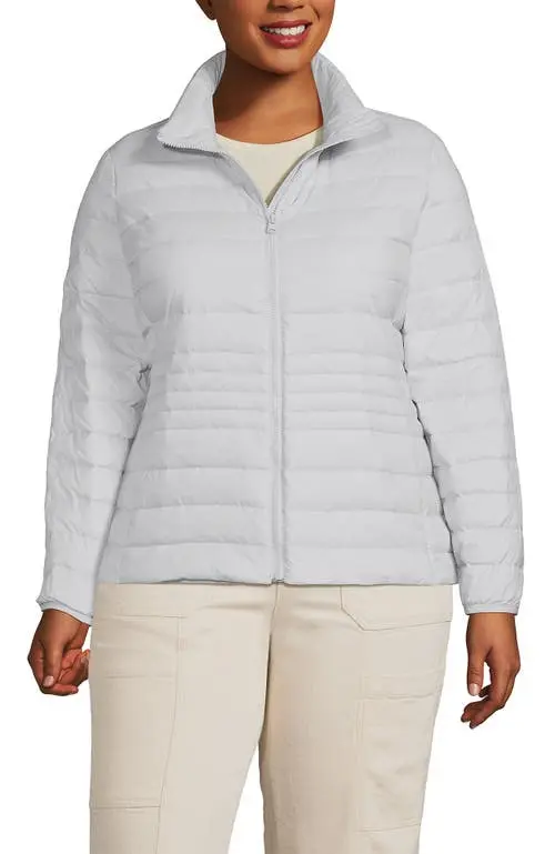 LANDS' END Packable Down Jacket - Light Mist