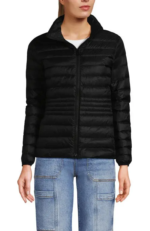 LANDS' END Wanderweight Ultralight Packable Down Jacket - Black