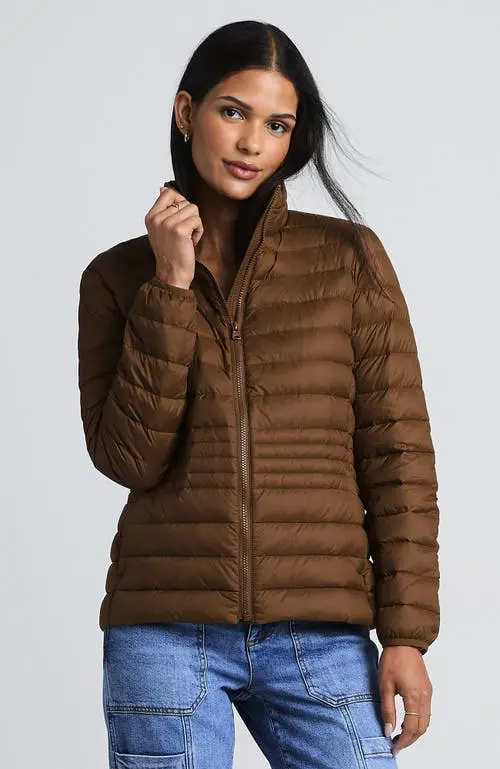 LANDS' END Wanderweight Ultralight Packable Down Jacket - Light Carob
