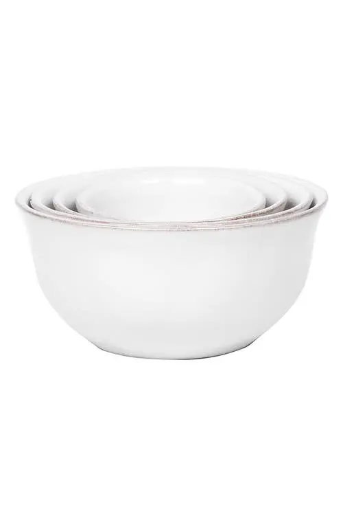 JULISKA Puro Set Of 4 Prep Bowls - Whitewash