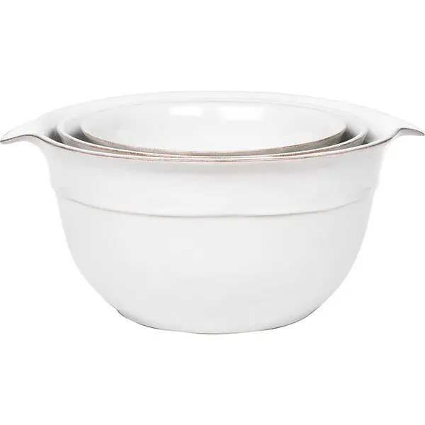 JULISKA Puro Set Of 3 Serving Bowls - Whitewash