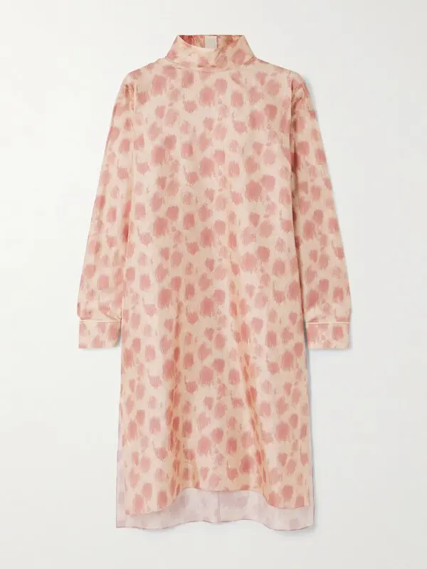 Marni Printed Silk-satin Mini Dress