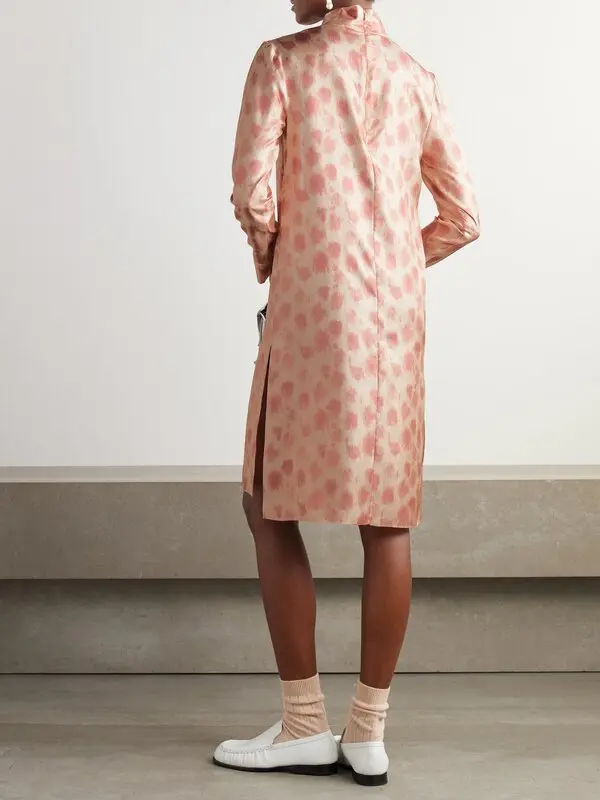 Marni Printed Silk-satin Mini Dress