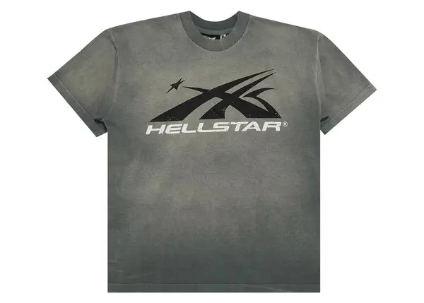 HELLSTAR Gel Sport Logo T-shirt - Grey