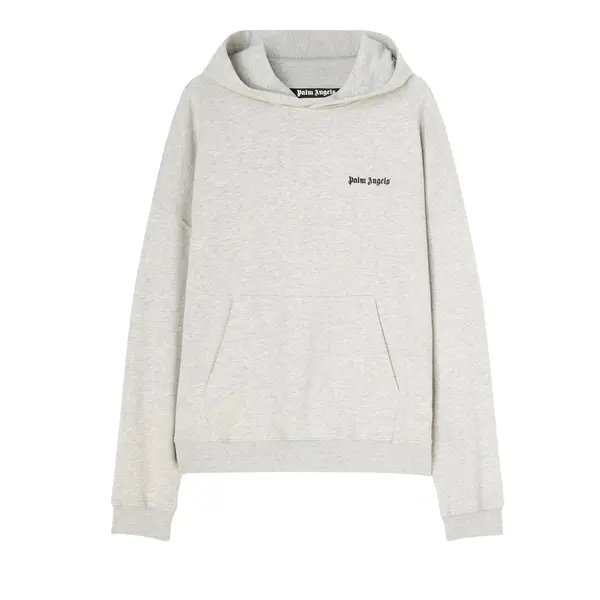 Palm Angels Embroidered Logo Hoodie - Grey