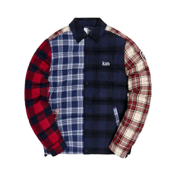 Kith Murray Quilted Shirt Jacket 'Plaid Multi - Multi-Color