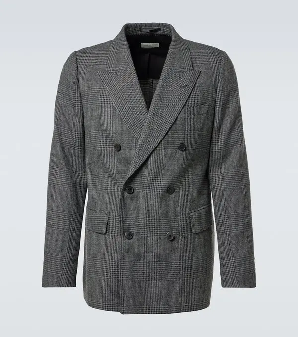 Dries Van Noten Double-breasted Wool Blazer