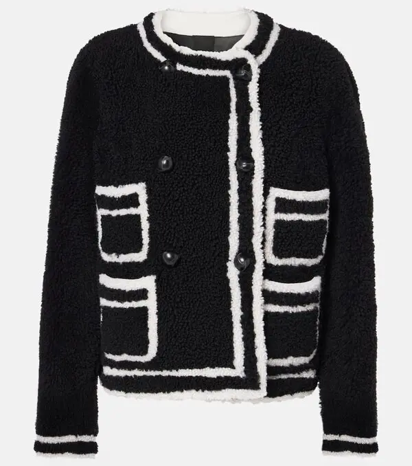 BLANCHA Shearling Double-breasted Jacket