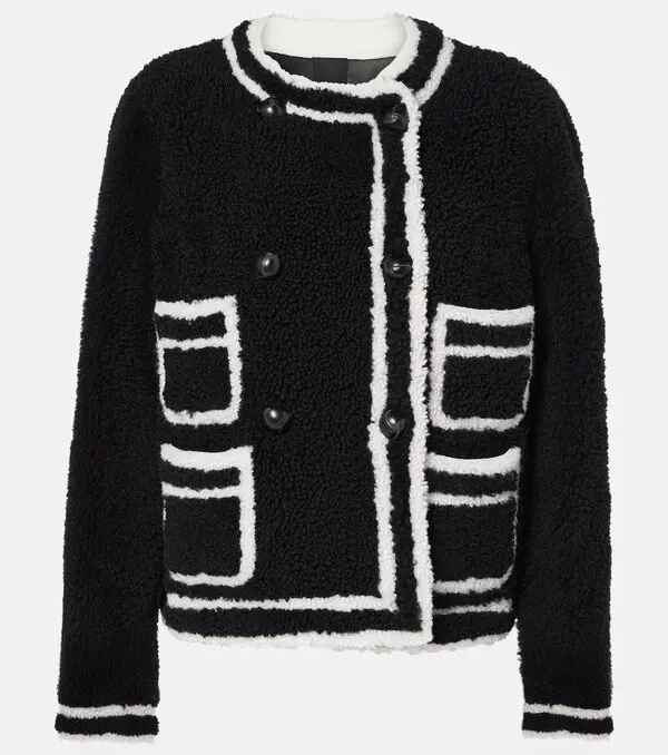 BLANCHA Shearling Double-breasted Jacket
