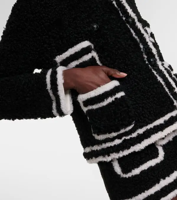 BLANCHA Shearling Double-breasted Jacket