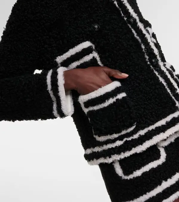 BLANCHA Shearling Double-breasted Jacket