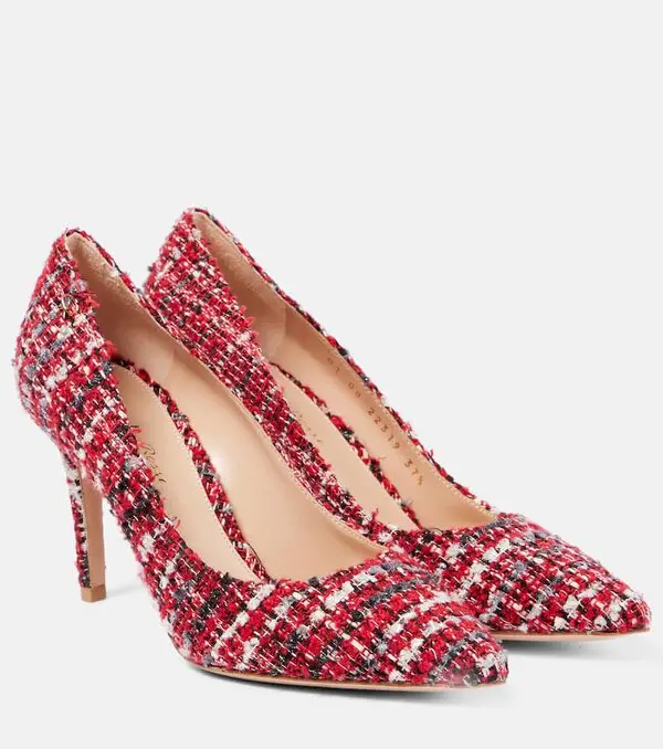 GIANVITO ROSSI Bouclé Pumps