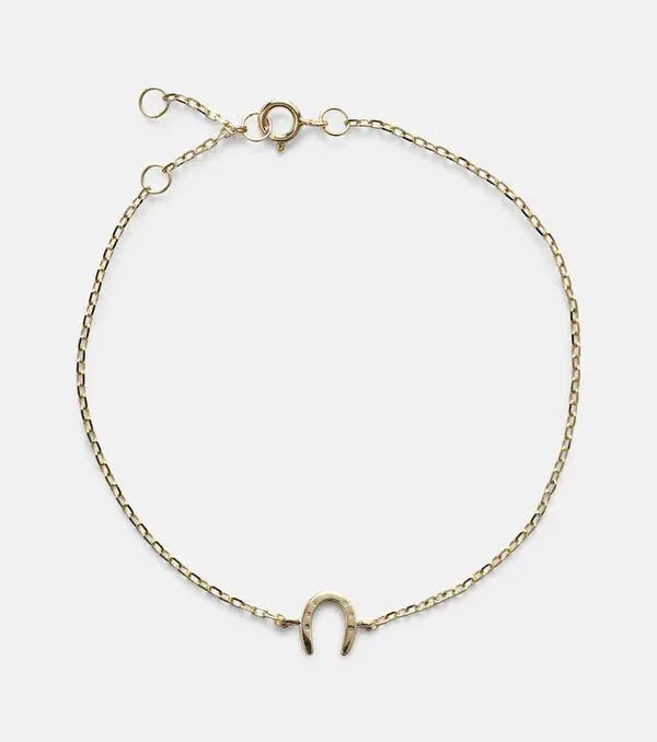 STONE AND STRAND Lucky Horseshoe 10kt Bracelet - Gold