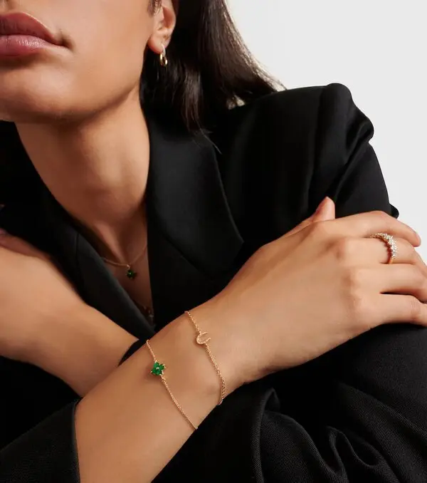 STONE AND STRAND Lucky Horseshoe 10kt Bracelet
