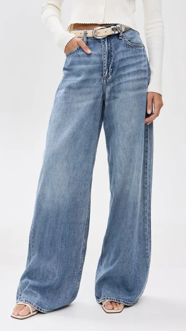 Rag & Bone Featherweight Sofie High-rise Wide-leg Jeans - Beverly