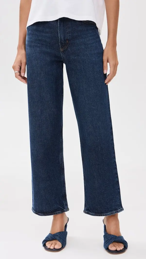 AGOLDE Ren High-rise Wide-leg Jeans - Echo