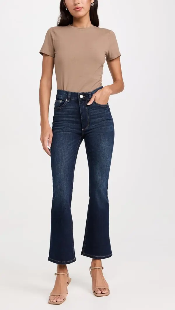 DL1961 Bridget Bootcut High Rise Crop Jeans