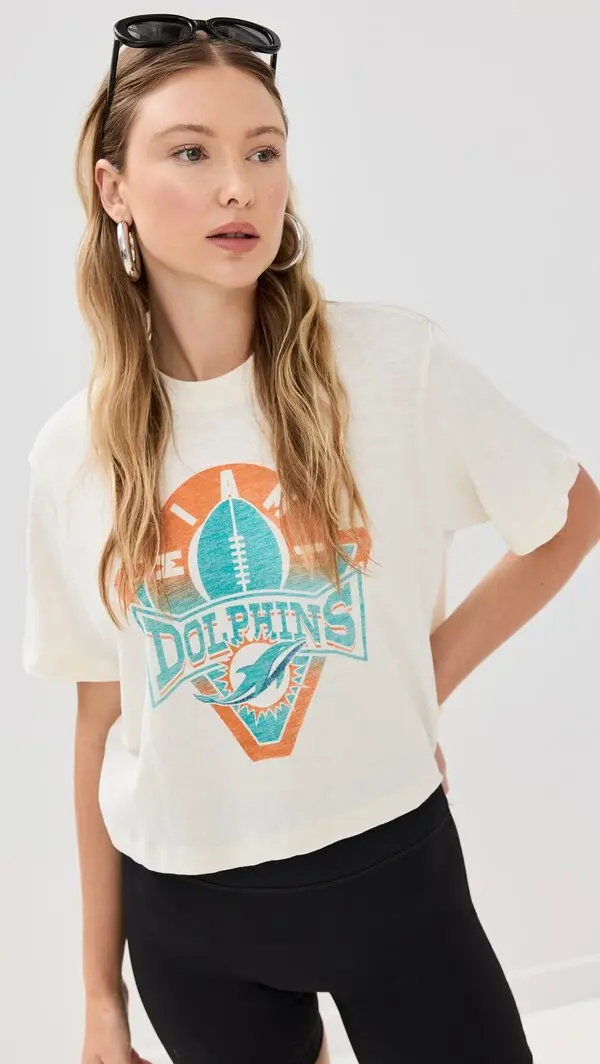 Junk Food Dolphins Crop T-shirt