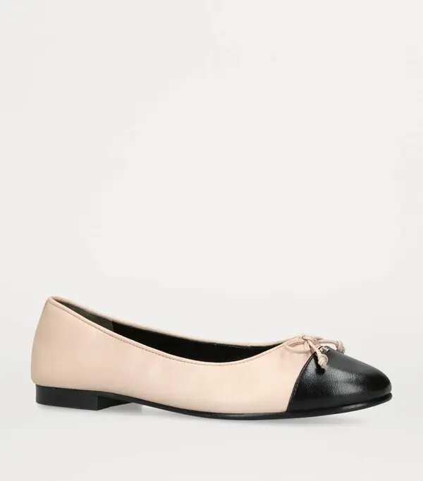 Tory Burch Leather Bow Ballet Flats